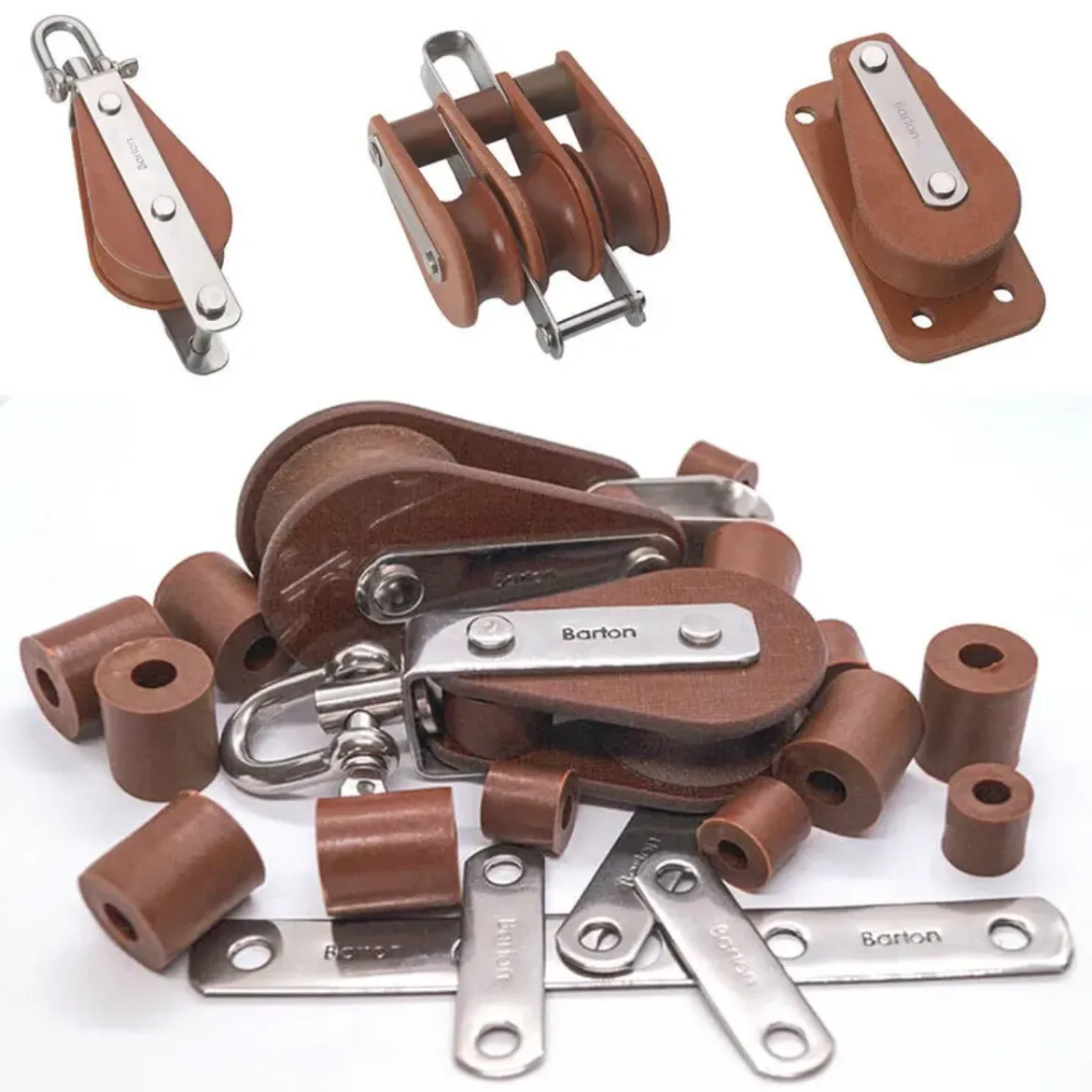 B-T00610 20/30mm TuphBlox Fiddle with Fixed Bow and Cam 8mm rope Pulley ...